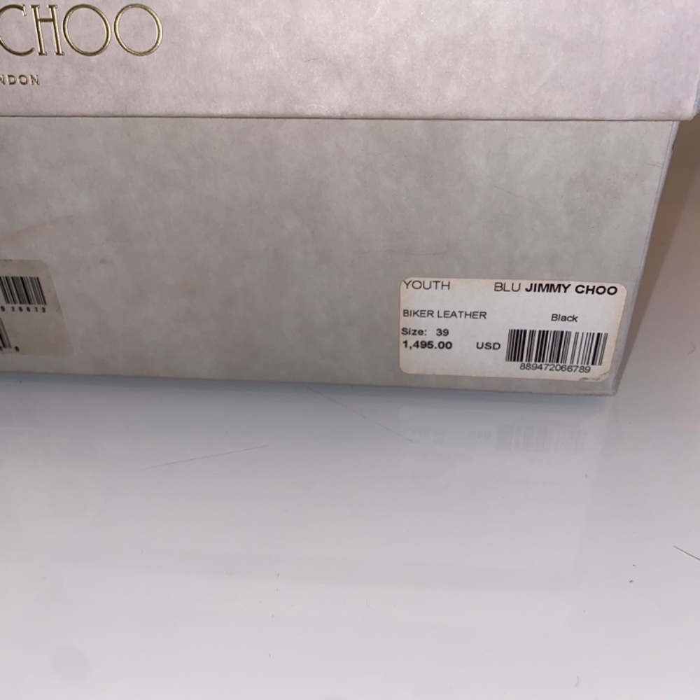 Jimmy Choo 'Youth' Cube Stud Leather Biker Ankle Boots - Gem